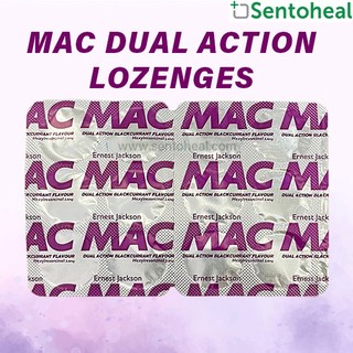 Mac Dual Action Blackcurrant Lozenges 12s - Relief Sore throat | Shopee ...