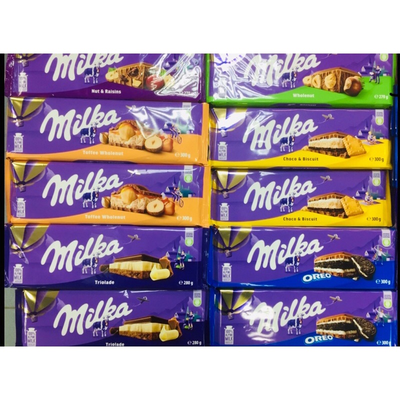 MILKA CHOCOLATE BAR ALL FLAVOUR 300g | Shopee Singapore