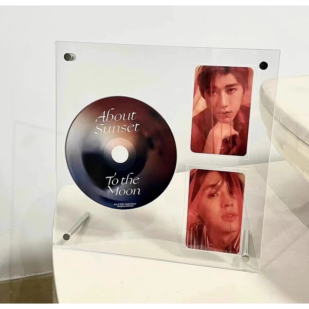 Kawaii CD Discs Type Photocard Holder 3 inch Kpop Idol Card Photo Frame ...