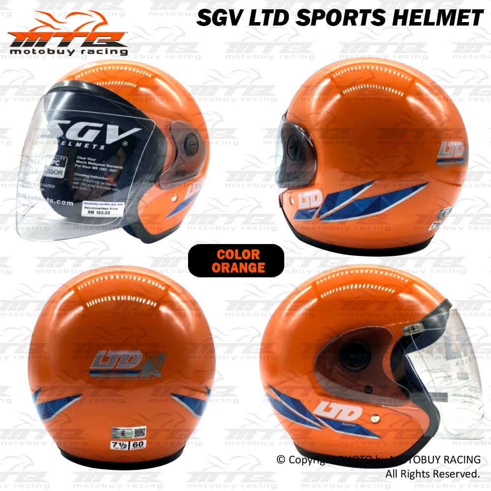 SGV LTD SPORTS HELMET (SIRIM CERTIFIED) | Shopee Singapore