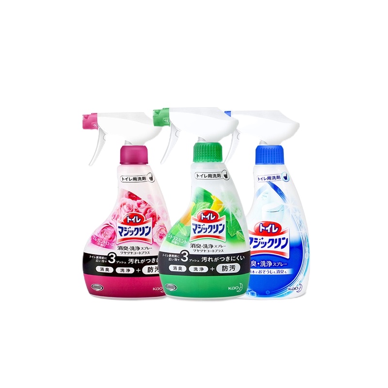 Kao Magiclean Daily Care Toilet Cleaner Spray 380ml + 330ml Assorted ...