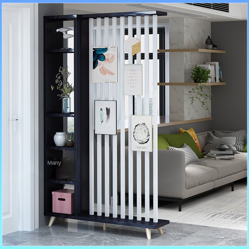 Screen Entrance porch cabinet multi-layer porch storage rack partition ...