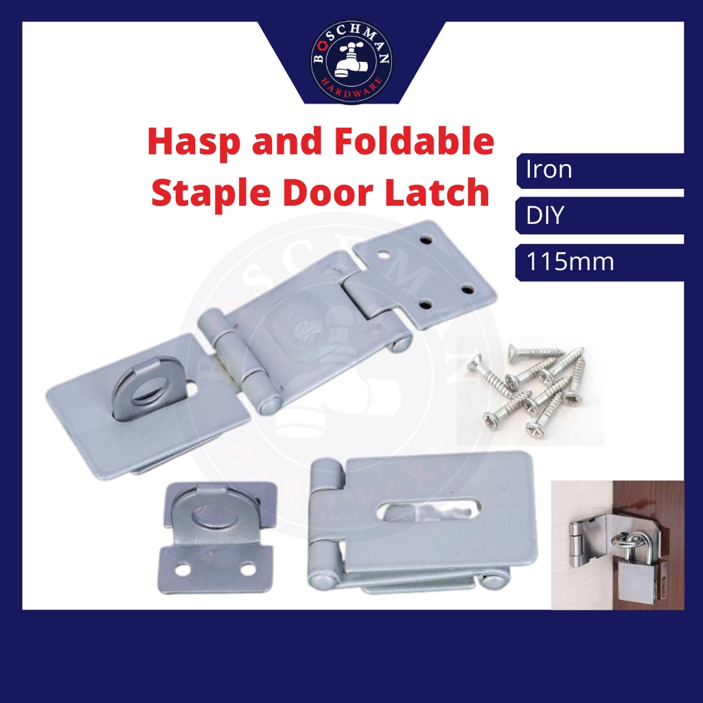 115mm Two Section Hasp and Foldable Staple Door Latch Door Lock Selak ...