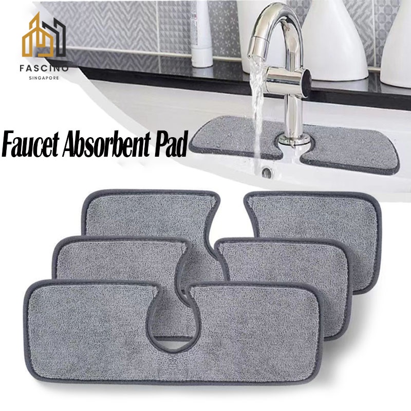 【SG】Kitchen Faucet Absorbent Mat Sink Cleaning Cloths Sink Splash Guard ...