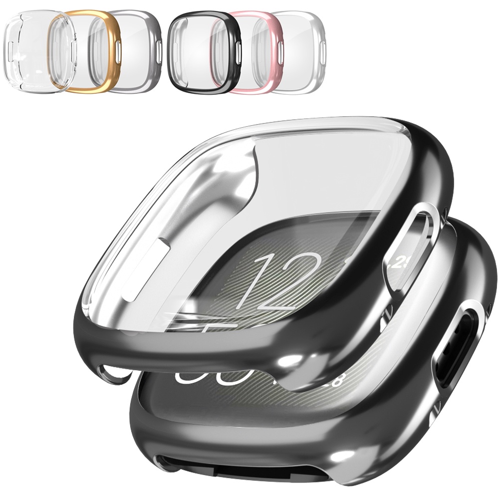 Soft TPU Case Cover for Fitbit Versa 4 Smart Watch Plating Protector ...
