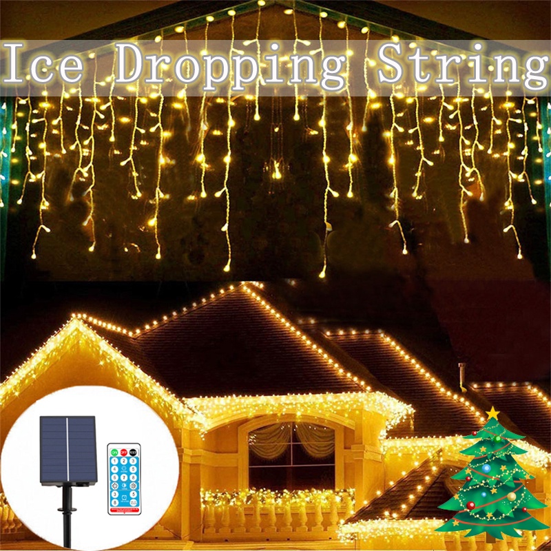 Lampu Raya 5M Solar Hari Raya Lights 256LED Fairy Lights Hanging ...