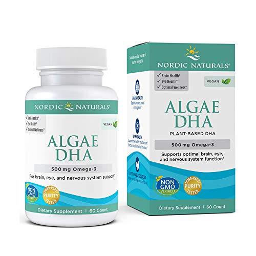 NORDIC NATURALS ALGAE DHA - 500 MG OMEGA-3 DHA - 60 SOFT GELS ...