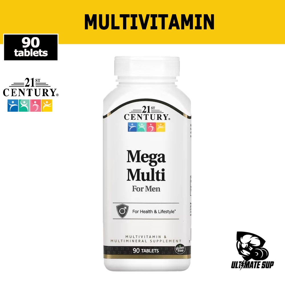 21st Century, Mega Multi for Men, Multivitamin & Multimineral, 90 ...
