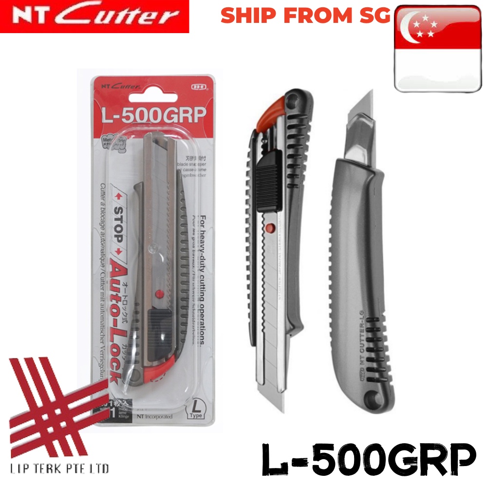 NT CUTTER L-500GRP AUTO-LOCK HEAVY DUTY KNIFE | Shopee Singapore