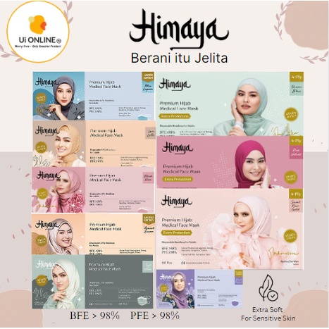 HIMAYA PREMIUM HIJAB FACE MASK (50's) | Shopee Singapore