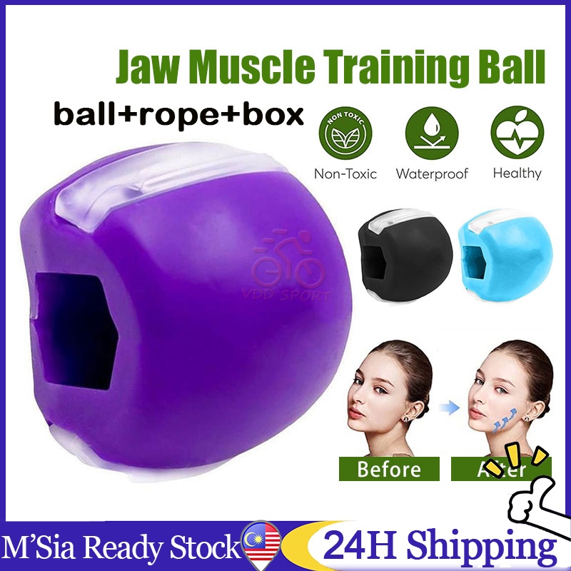 Face Fitness Ball with box Jaw trainer Jawline Exercise Ball Neck Face ...