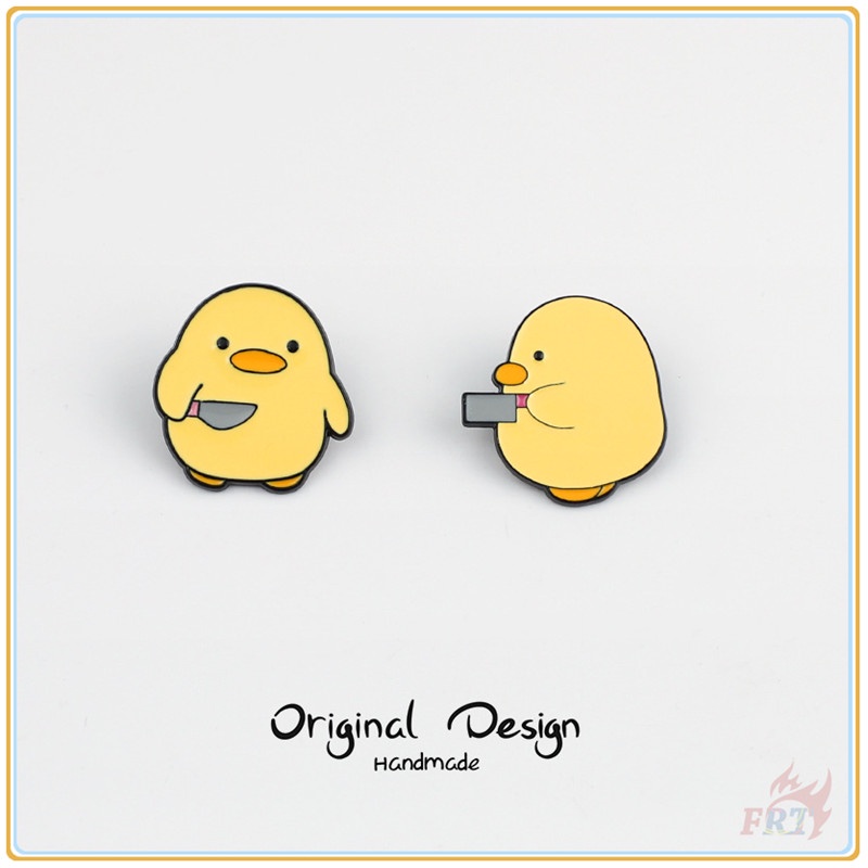 Funny Yellow Duck Brooches ★ 1Pc Cute Animals Doodle Enamel Pins ...
