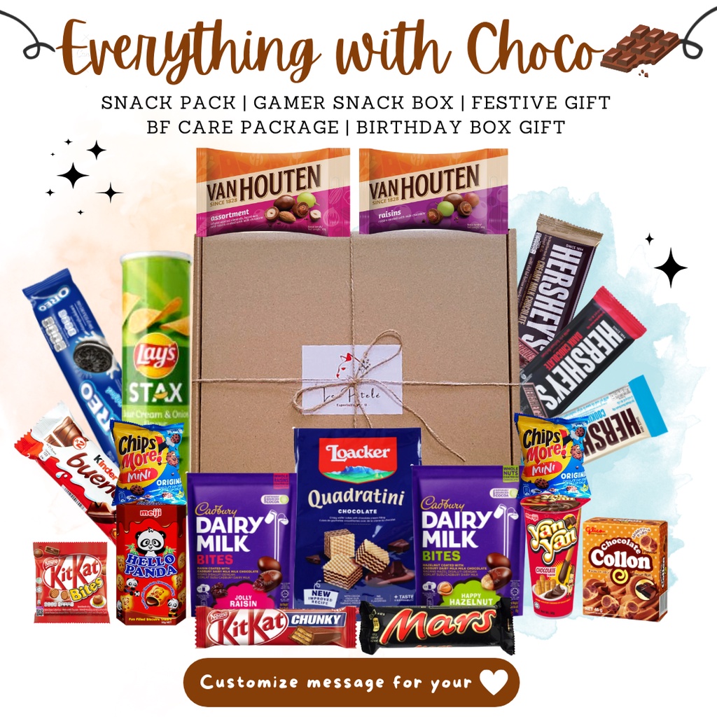 [SG]Everything With Choco/Mixed Combo Snack Pack/Gamer Snack Box/BF ...