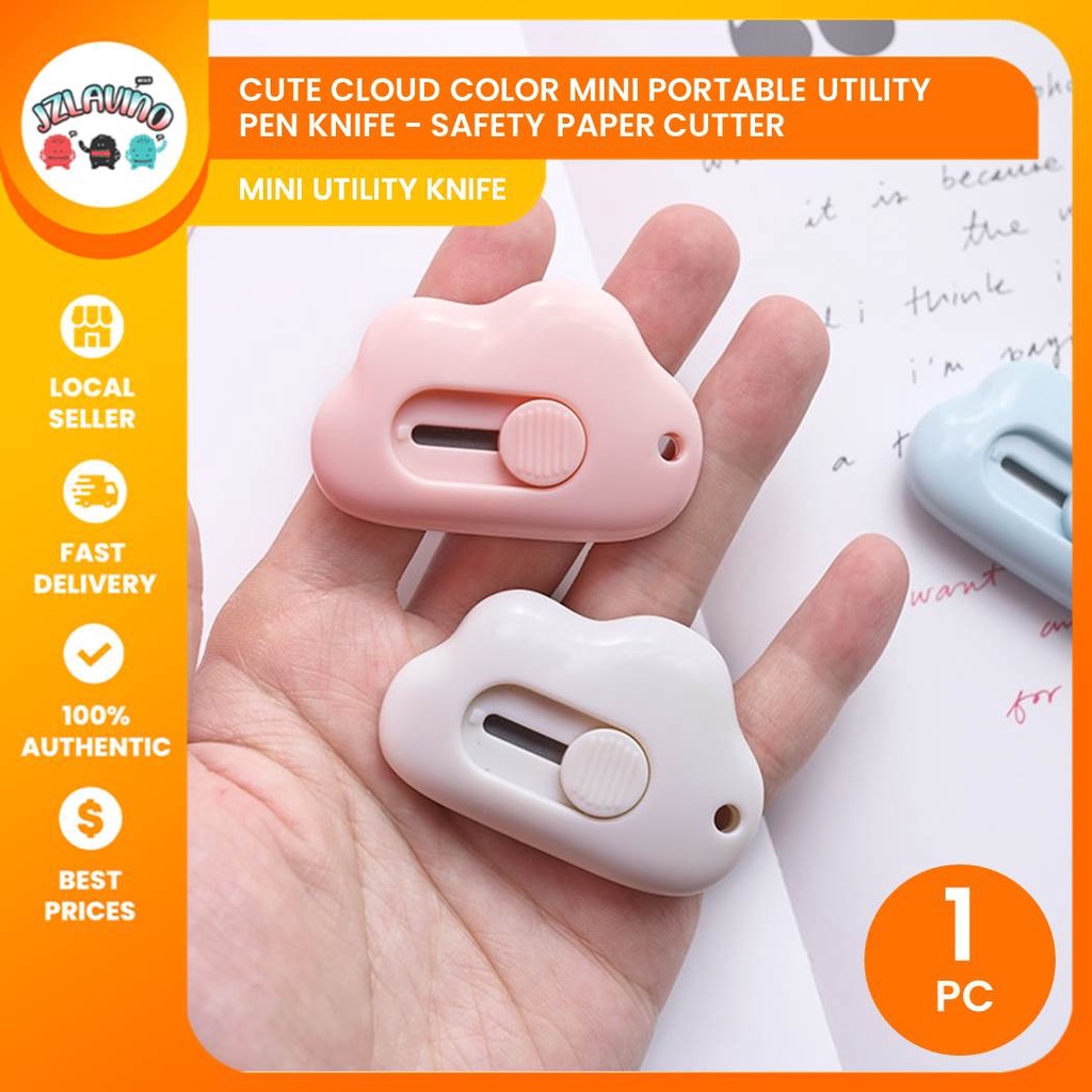 [Clearance]Cute Cloud color Mini Portable Utility Pen Knife Safety ...