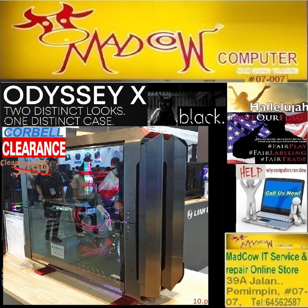 Lian Li Odyssey X Dynamic Black -Aluminum Full Tower Chassis TR01(1Y ...