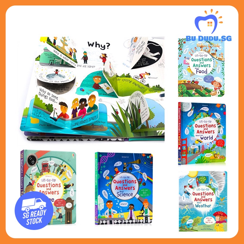 [SG]Lift the Flap Questions and Answers books Kids book STEM Books ...