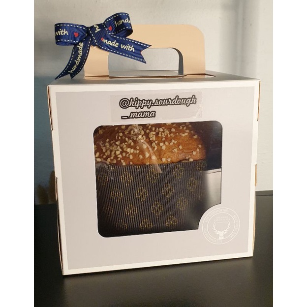 Panettone paper box with window & handle | Shopee Singapore