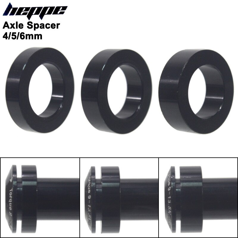 Bicycle Thru Axle Skewer Spacer M12x4mm/5mm/6mm MTB Fat Bike Shaft ...