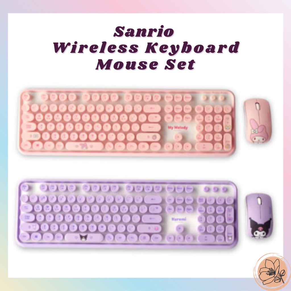 Sanrio x Kuromi My Melody Wireless Keyboard Mouse Set | Shopee Singapore