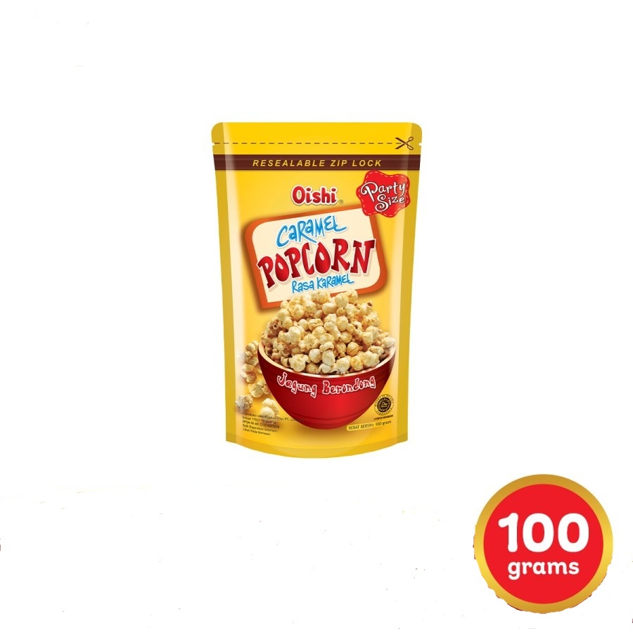 Popcorn CARAMEL OISHI POPCORN POPCORN POPCORN With CARAMEL Flavor 100GR ...