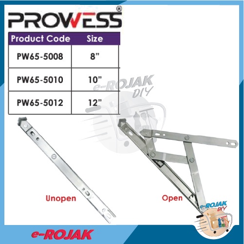 Prowess Heavy Duty Stainless Steel Window Stay Aluminium Glass Window ...