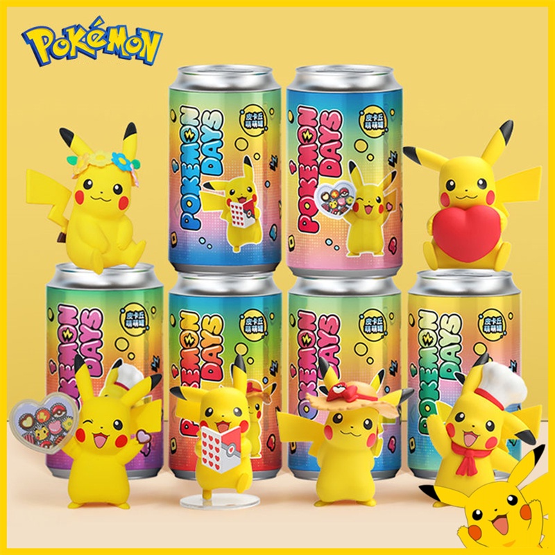 Pokemon dolls, kids families, wine, Pocket Elf Pikachu toys, cute cans ...