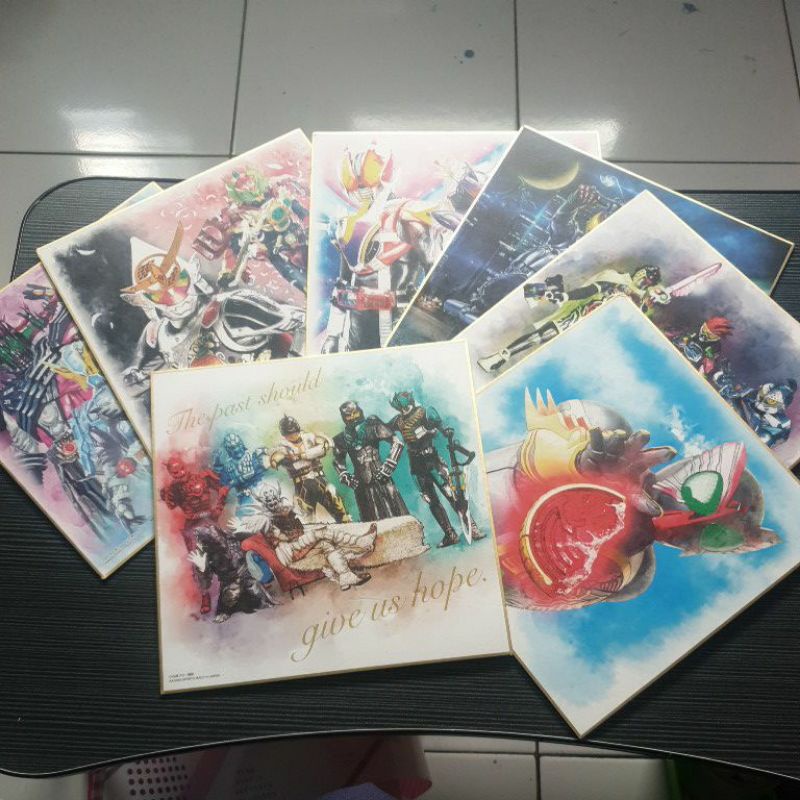 Kamen Rider Official 19x19cm official Shikishi Illustration Board ...
