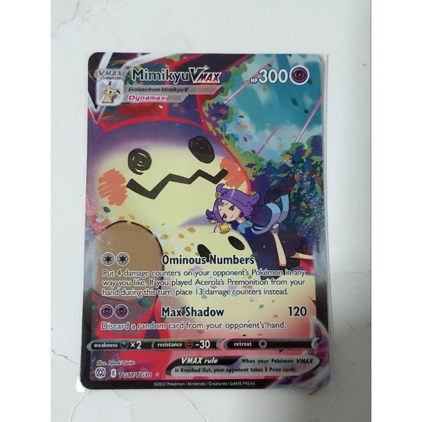 Pokemon mimikyu vmax trainer gallery brilliant stars card | Shopee ...