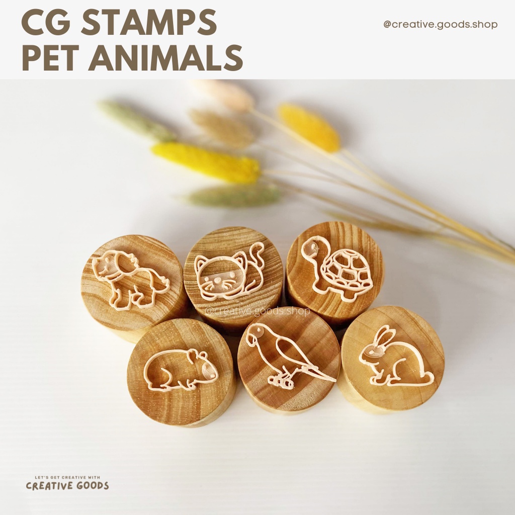Cg Stamps PET animals and Footprints UNIT / Educational toys Footprints ...