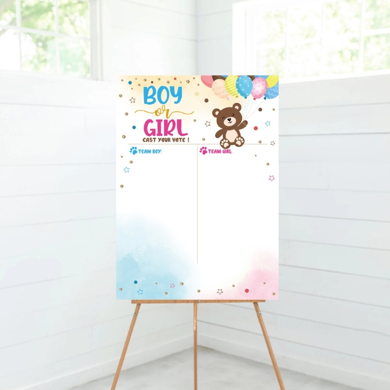WRC Gender Reveal Games for Guests Baby Shower Reveal Games Gender ...