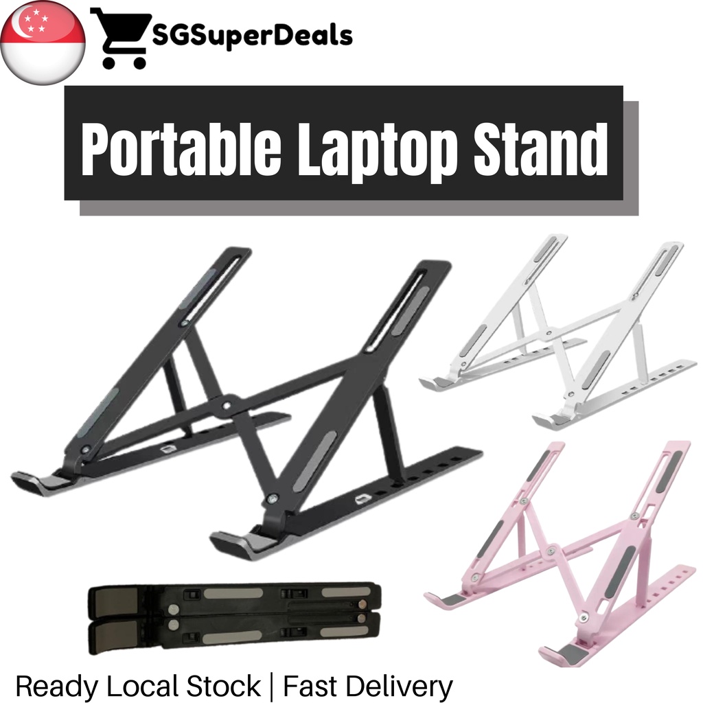 SG Stock Adjustable Laptop Stand For Laptop Computer Tablet Notebook ...