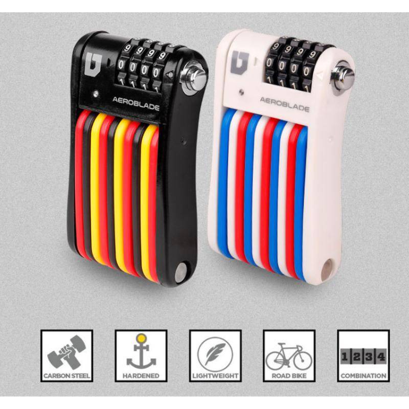ULAC 4 Digit Combination Password Bicycle 300G Lock Folding Bike Lock ...