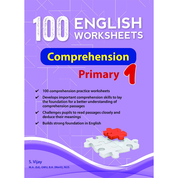 100 English Worksheets Primary 1 – Comprehension | Latest MOE syllabus ...