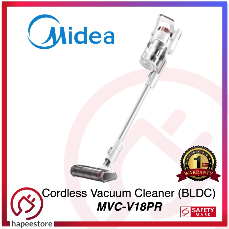 Midea Cordless Vacuum 2-in-1 stick with 350W BLDC Motor - MVC-V18PR ...