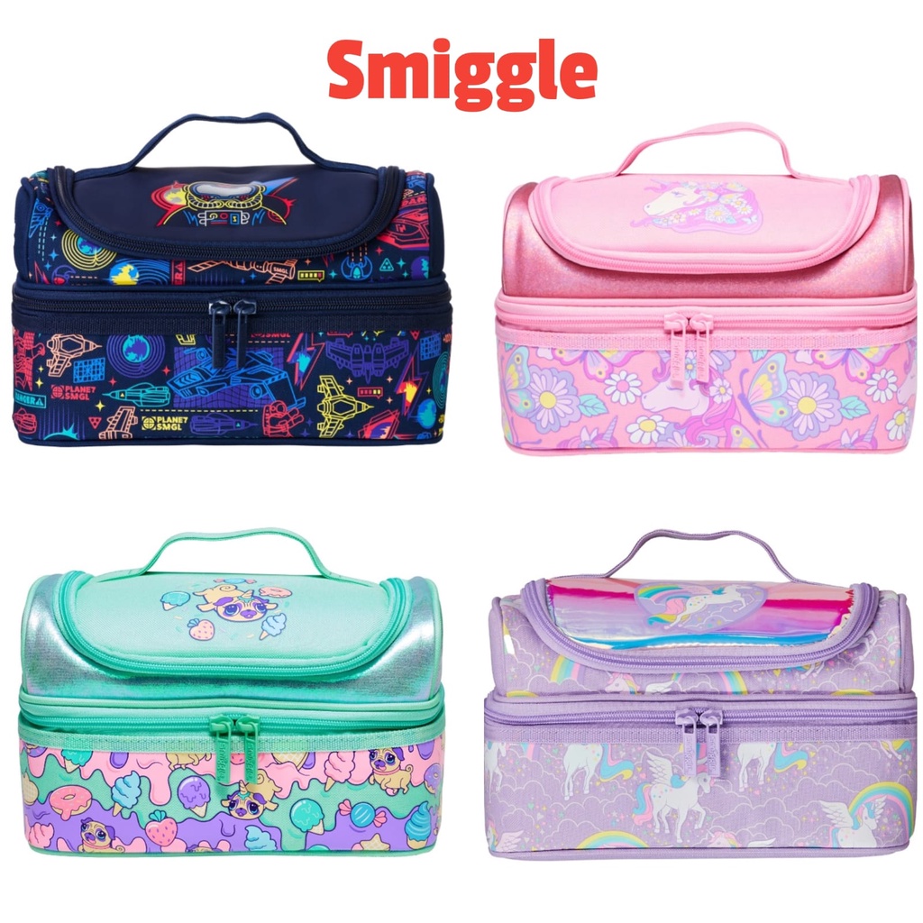 Smiggle Double Decker Lunchbox/ Smiggle Lunch Bag/Tableware/Lunchbox ...