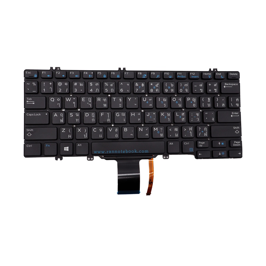 Dell Latitude 7290 Keyboard Genuine Thai English With Lights 7290 Model ...
