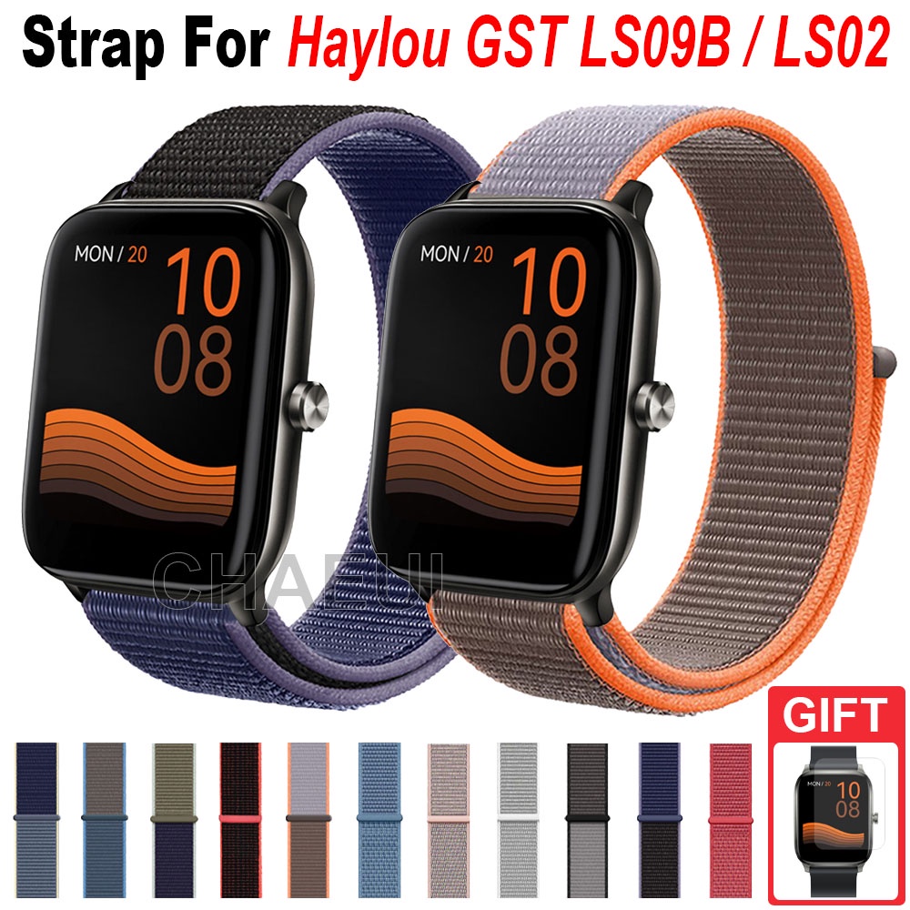Nylon Strap Band Replacement for Haylou GST LS09B / LS02 / Haylou Watch ...