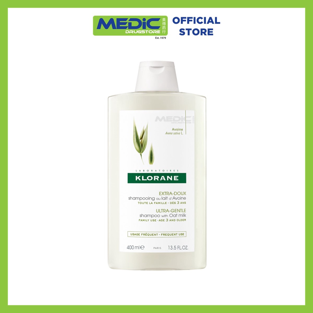 [Bundle of 2] Klorane Ultra-Gentle Shampoo with Oat Milk 400 ML - By ...