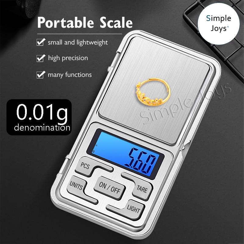 Digital Pocket Weighing Scale Mini for Kitchen Baking Up to 0.01g ...