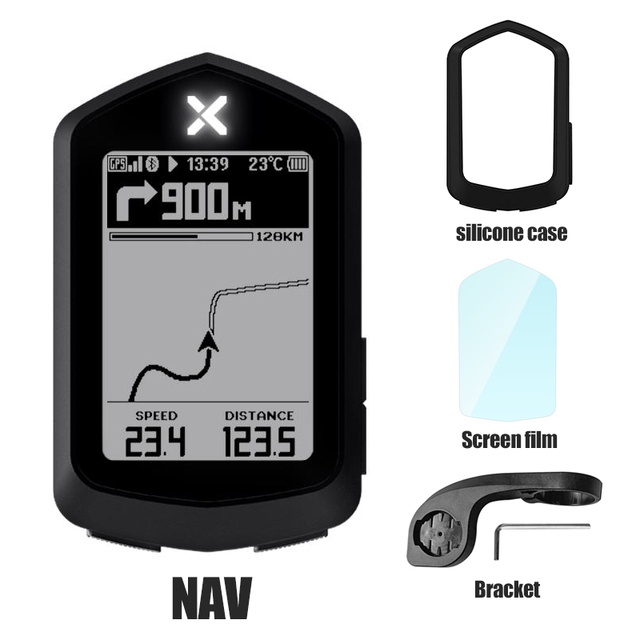 XOSS NAV Bike Computer Wireless Cycling GPS Speedometer Map Navigation ...