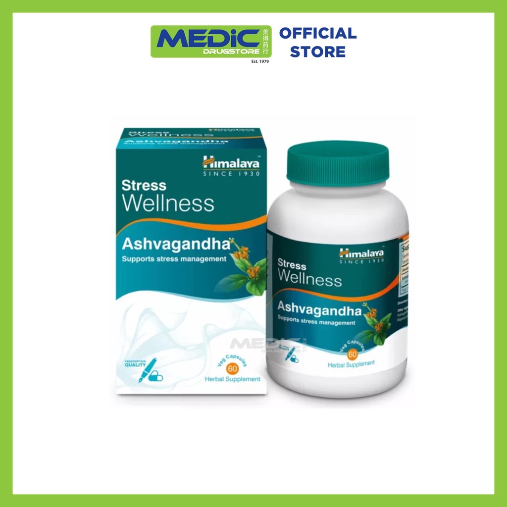 [Bundle of 2] Himalaya Ashvagandha Stress Wellness Caps 60s - By Medic ...