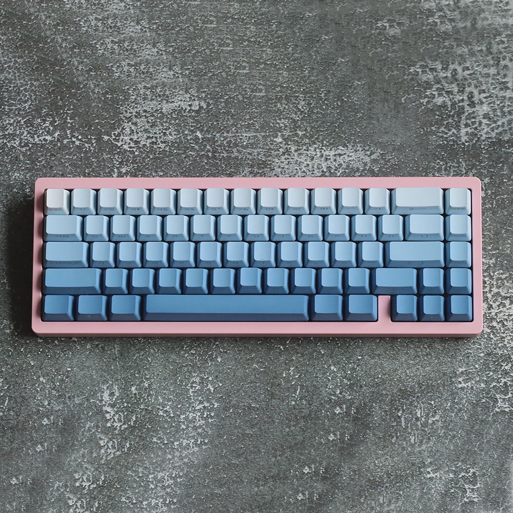 【JKDK】polar day PBT keycaps font transmits light OEM profile gray and ...