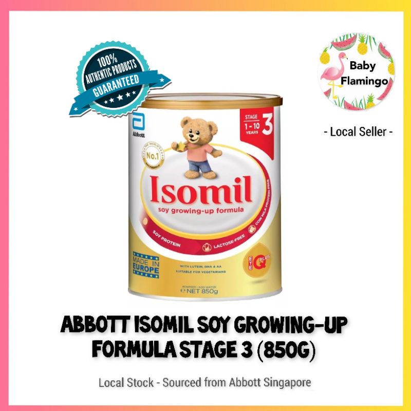 Abbott Isomil Soy Growing-Up Formula Stage 3 - 850g (Local Stock ...