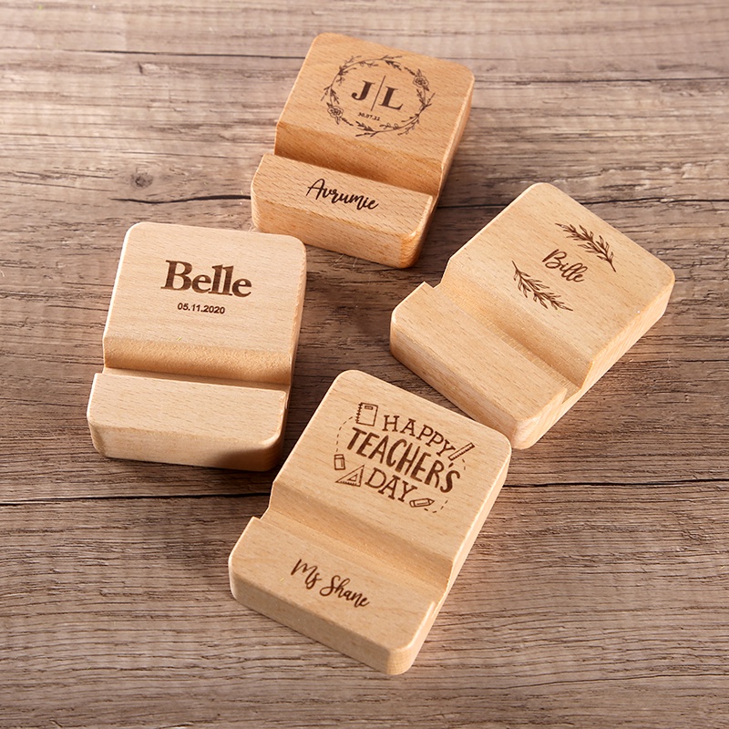 Personalized Wood Engraving Phone stand Phone holder , Merry Christmas ...