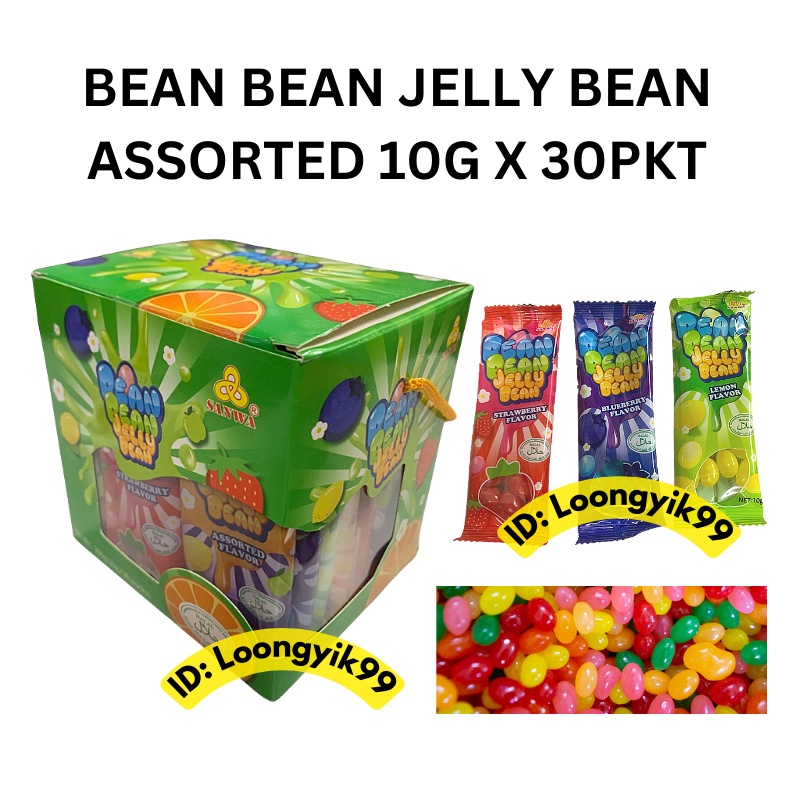 BEAN BEAN JELLY BEAN ASSORTED FLAVOUR 10G X 30PKT | Shopee Singapore