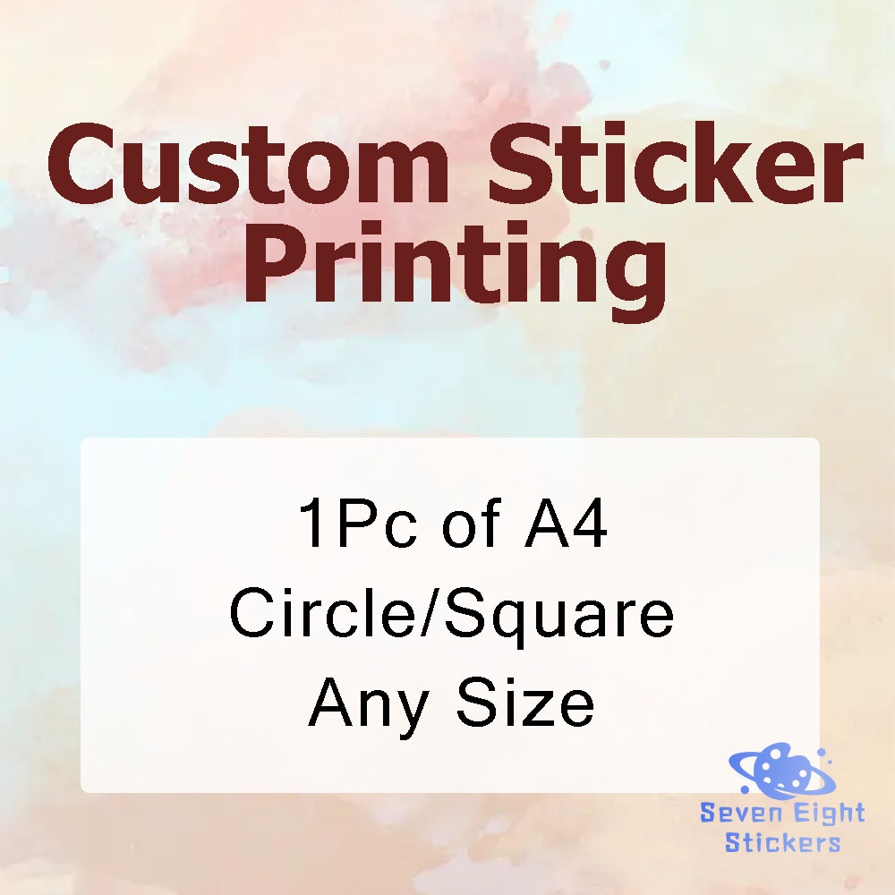 Customise / Personalise sticker labels per sheet of A4 | Any size ...