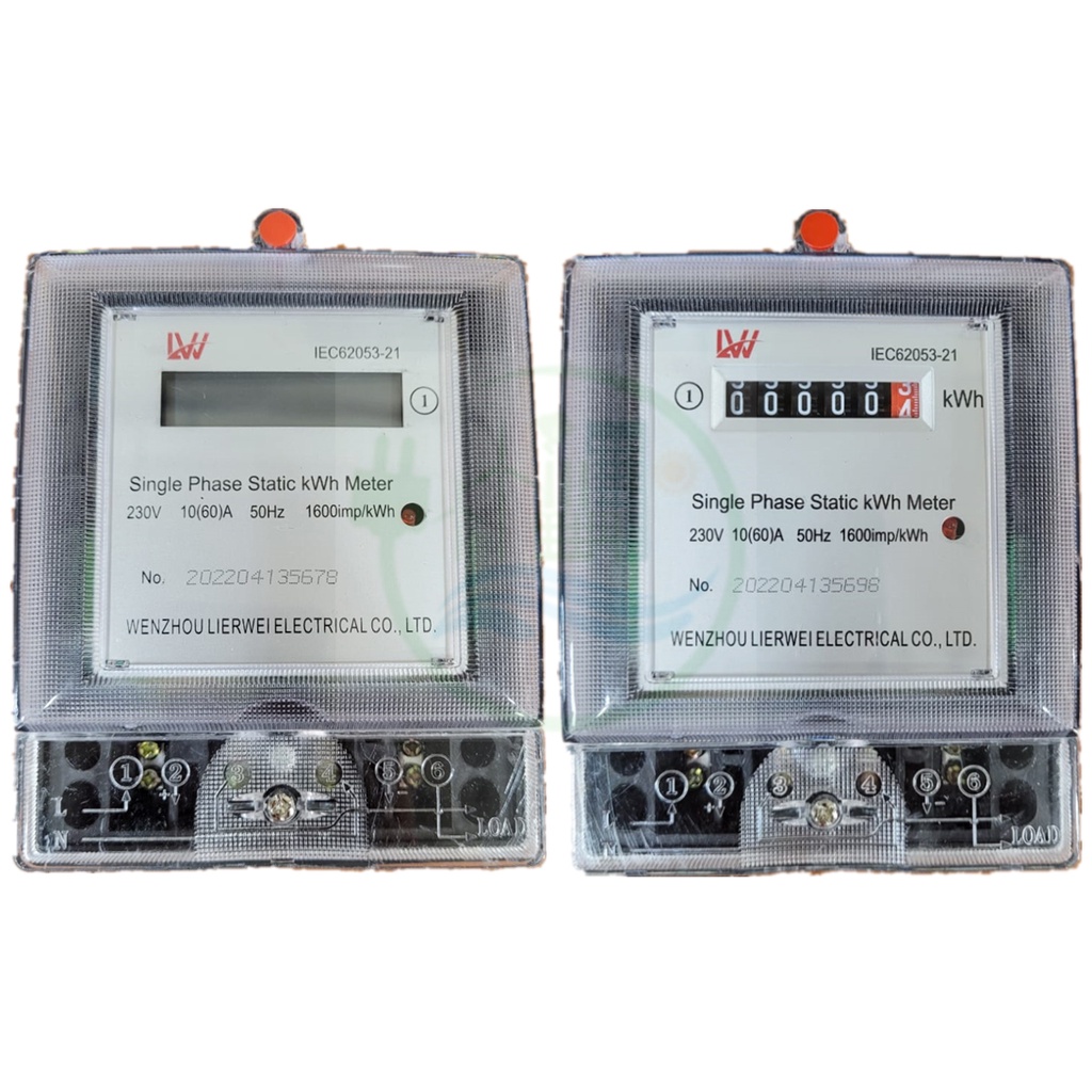 LW DIGITAL / ANALOG SINGLE PHASE (1 P) / THREE PHASE (3 P) STATIC kWH ...