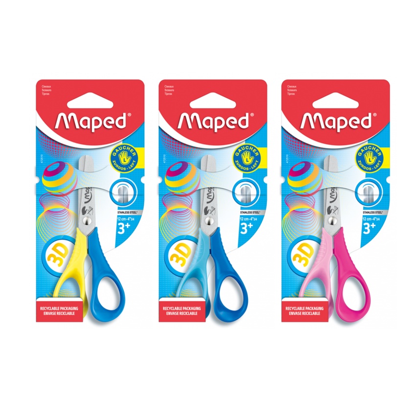 Maped Vivo 3D Left Hand Scissors 12cm | Shopee Singapore