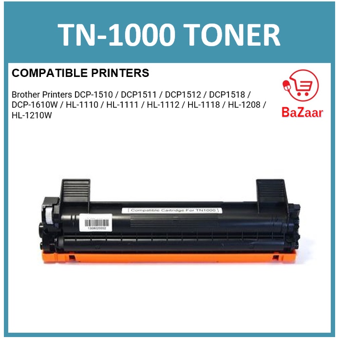 [Compatible] Brother TN1000 TN-1000 1000 High Yield Printer for Brother ...