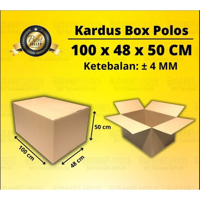 Jumbo Cardboard Box | Large Plain Cardboard Box 100 x 48 x 50 CM ...